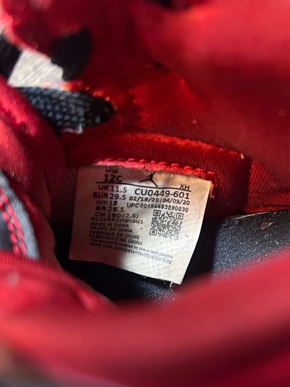 Jordan | Shoes | Air Jordan Retro High Red Satin Size 12c | Poshmark